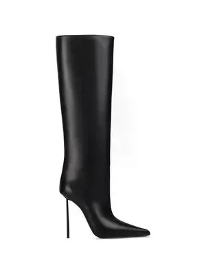 LE SILLA Amelia Leather Boots - Black