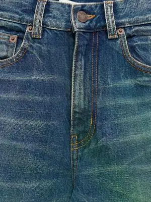 Chloé Faded Frayed-hem Bootcut Jeans