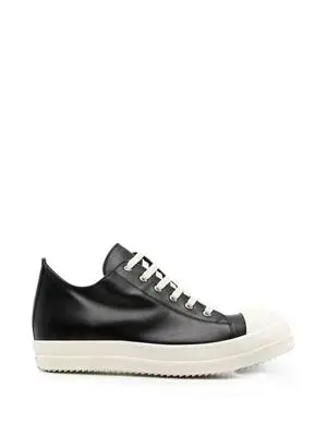 Rick Owens Lace-up Leather Sneakers