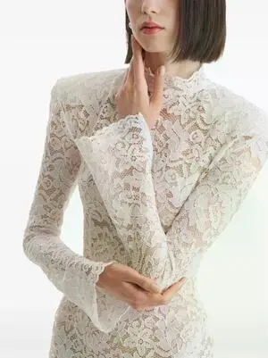 2310 STUDIO Lace-panelled Mini Dress - White