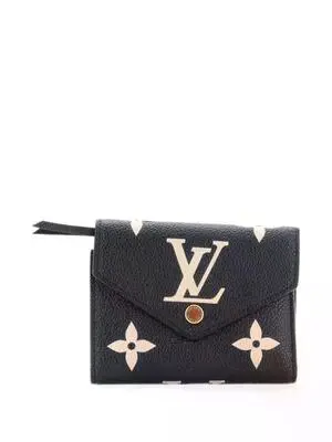 LOUIS VUITTON Victorine Wallet Bicolor Monogram Empreinte Giant Small Wallets