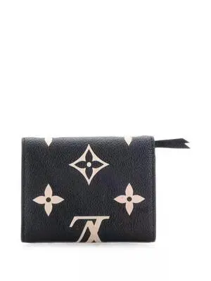 LOUIS VUITTON Victorine Wallet Bicolor Monogram Empreinte Giant Small Wallets