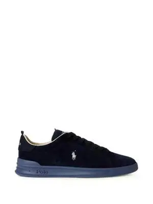 Polo Ralph Lauren Logo-embroidered Suede Sneakers - Blue