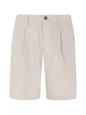 RE-HASH Tailored Shorts With Elasticated Waist - Neutrals