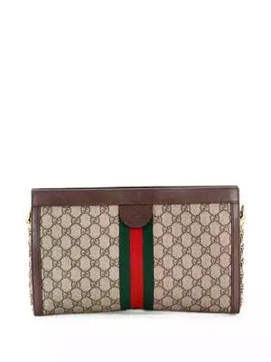 Gucci Ophidia Chain Gg Coated Canvas Medium Shoulder Bag