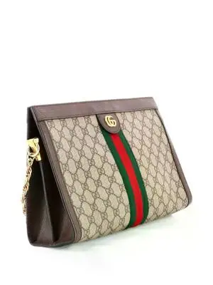 Gucci Ophidia Chain Gg Coated Canvas Medium Shoulder Bag