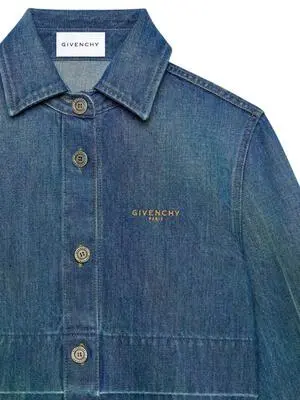 Givenchy Raw-edge Denim Shirt - Blue