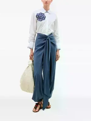 Silvia Tcherassi Karis Lace Appliqué Shirt