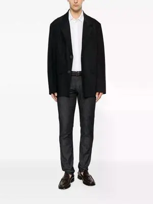 Emporio Armani Logo Plaque Slim Cut Jeans