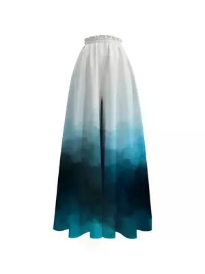 DIARRABLU Gradient Print Palazzo Pants