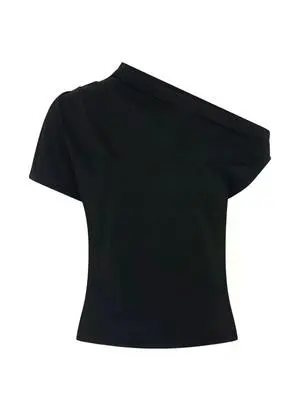 Anna Quan Astra One-shoulder Draped T-shirt