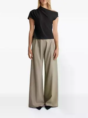 Anna Quan Astra One-shoulder Draped T-shirt
