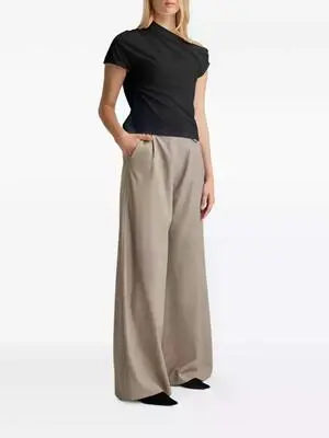 Anna Quan Astra One-shoulder Draped T-shirt
