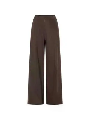Anna Quan Adam Chalk-stripe Trousers - Brown