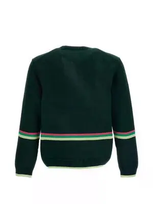 JW Anderson Lamb Intarsia Striped Trim Sweater