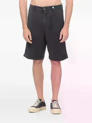 MYTHS Pleated Wool Shorts - Grey