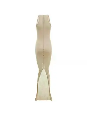 Rick Owens Ribbed Semi-sheer Maxi Dress