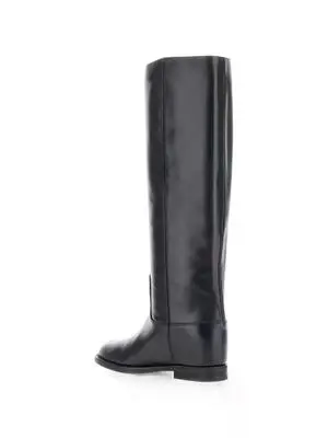 VIA ROMA 15 Logo Plaque Cut-out Boots