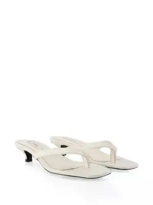 TOTEME Square-toe Leather Sandals
