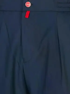Kiton Navy Pleated Trousers