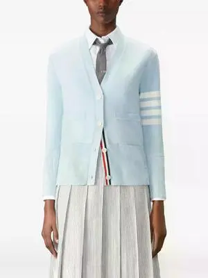 Thom Browne 4-bar Milano-stitch V-neck Cardigan