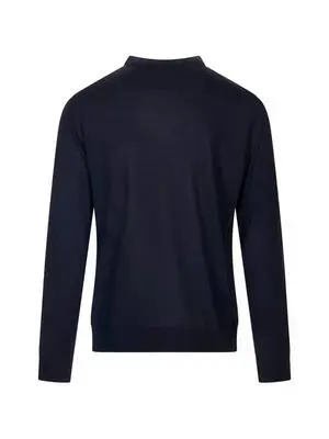 Kiton Crew Neck Long Sleeve Sweater - Blue