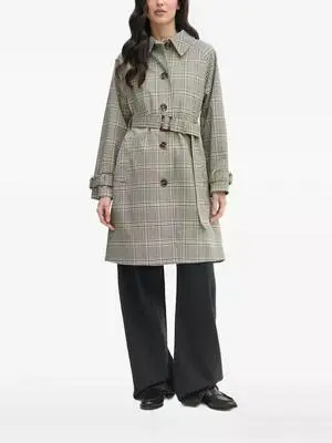 Barbour Maia Check-pattern Trench Coat - Neutrals