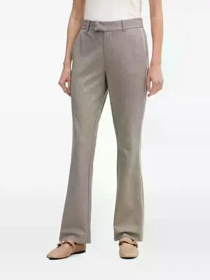 MOS MOSH Tailored Straight-fit Trousers - Brown