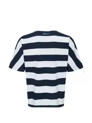 Jacquemus Striped Cotton T-shirt - Blue