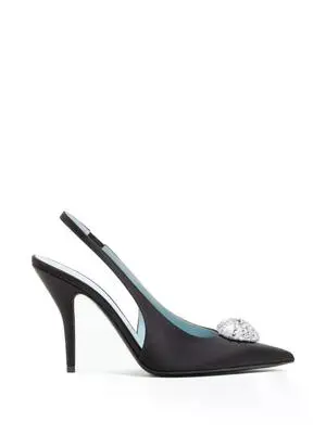 Valentino Garavani Coeur Royal Slingback Pumps - Black