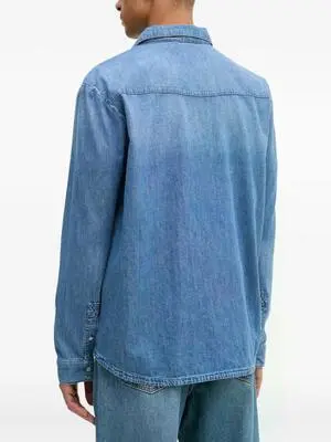 Karl Lagerfeld Logo-plaque Denim Shirt