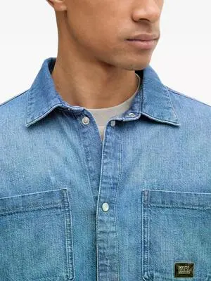 Karl Lagerfeld Logo-plaque Denim Shirt