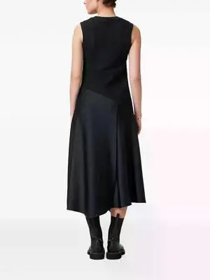 ALLSAINTS Pia Asymmetric Ribbed-knit Dress