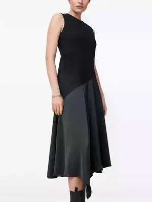ALLSAINTS Pia Asymmetric Ribbed-knit Dress