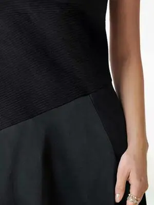 ALLSAINTS Pia Asymmetric Ribbed-knit Dress