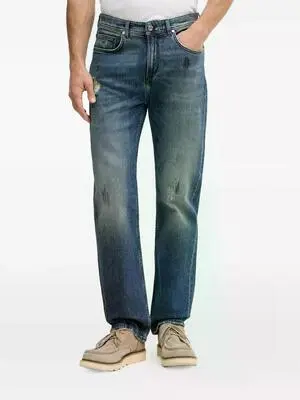 Karl Lagerfeld Distressed Faded Jeans - Blue