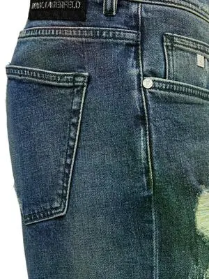 Karl Lagerfeld Distressed Faded Jeans