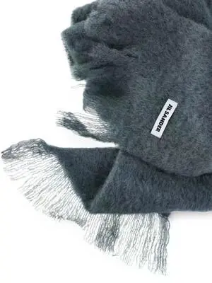 JIL SANDER Fringed Brushed-finish Scarf