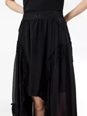 ALLSAINTS Dorina Asymmetric Ruffled Skirt