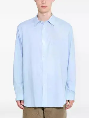 SSSTEIN Oversized Placket Shirt - Blue