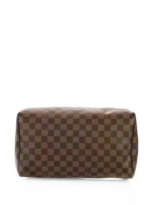 LOUIS VUITTON Speedy 30 Damier Ebène Canvas Handbag