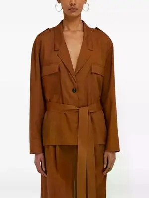 FERRAGAMO Virgin Wool Deconstructed Blazer