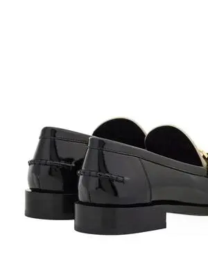 FERRAGAMO Gancini Ornament Moccasins - Black