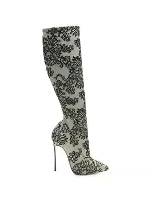 Casadei Blade Pandora Lace-effect Boots