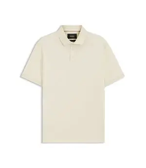 BOSS Mercerized-cotton Polo Shirt - Light Yellow