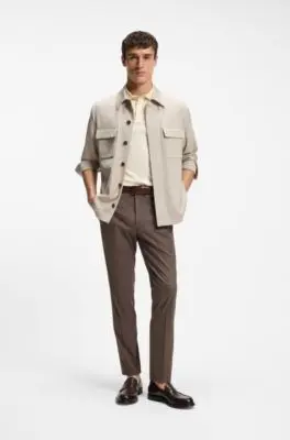 BOSS Mercerized-cotton Polo Shirt - Light Yellow