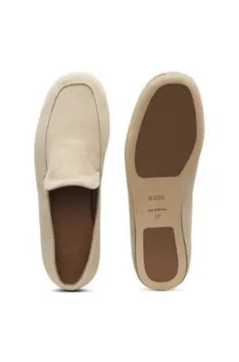 BOSS Suede Loafers With Leather Outsole