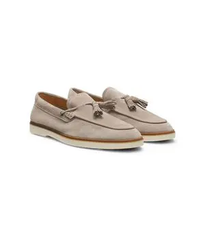 BOSS Suede Loafers With Tassel Trim