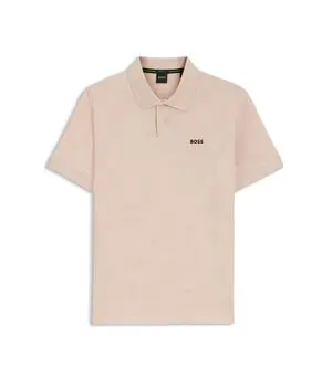 BOSS Regular-fit Cotton Knit Polo With 3d Jacquard Design