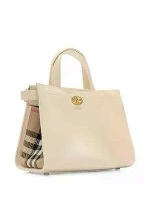 Burberry Mini Cotswolds Check Tote - Neutrals